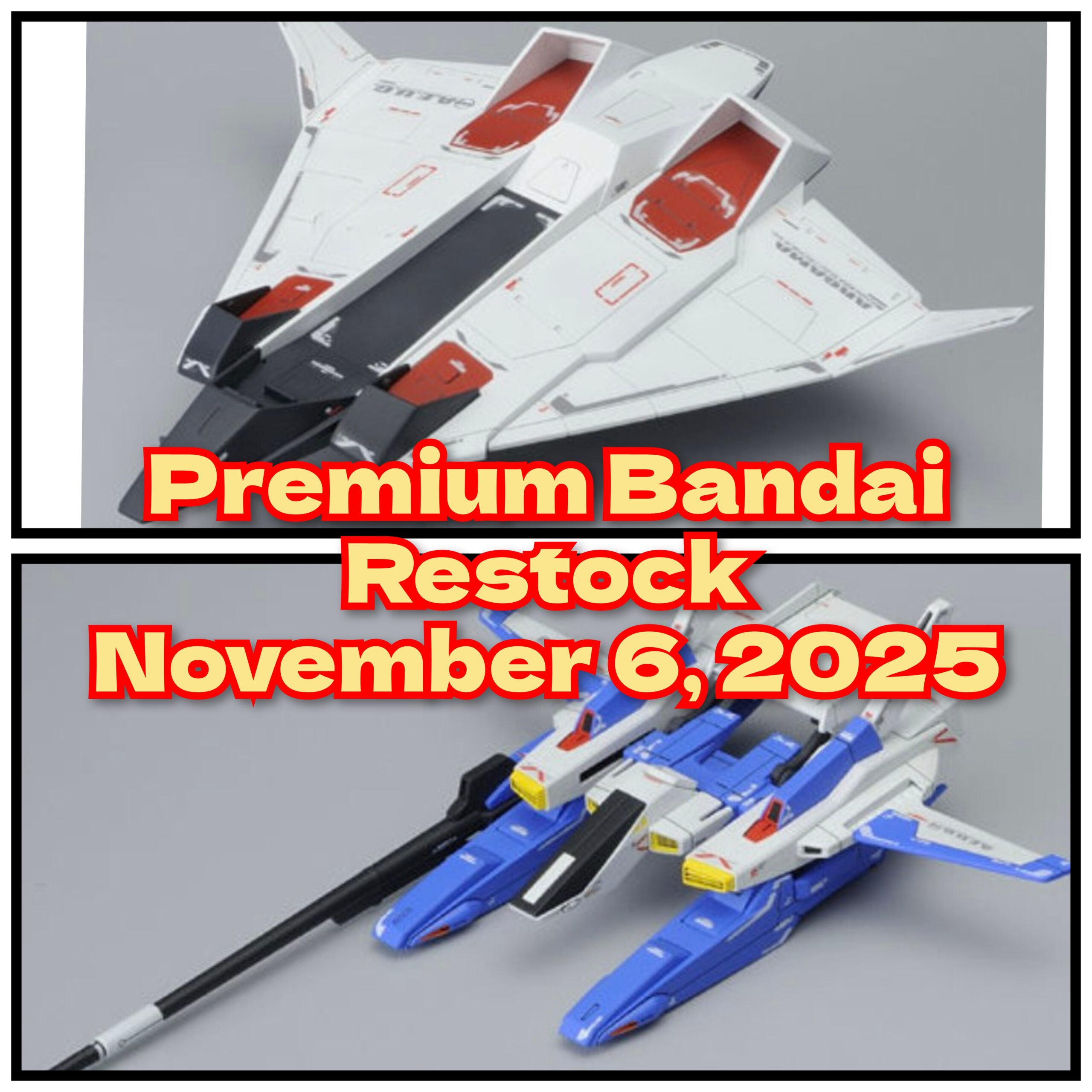 Gunpla and Premium Bandai Restock(HGUC G-Defenser & Flying Armor)